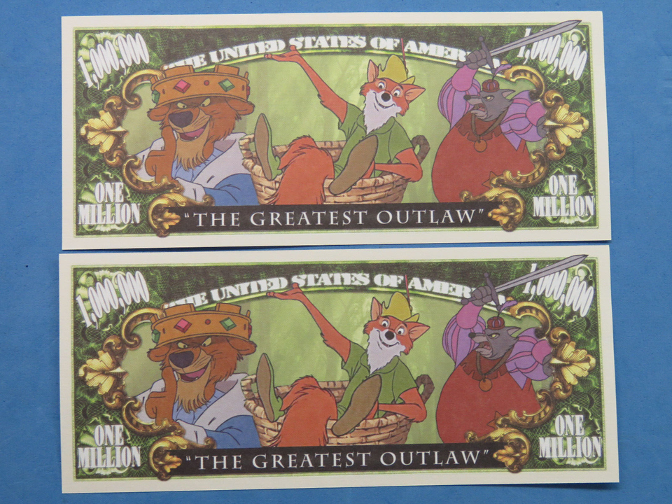 ROBIN HOOD: 1973 Animated Disney Film ~ $1,000,000 One Million Dollar ...