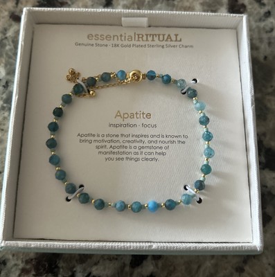Apatite Inspiration Focus Motivation Creativity Bracelet Essential ...