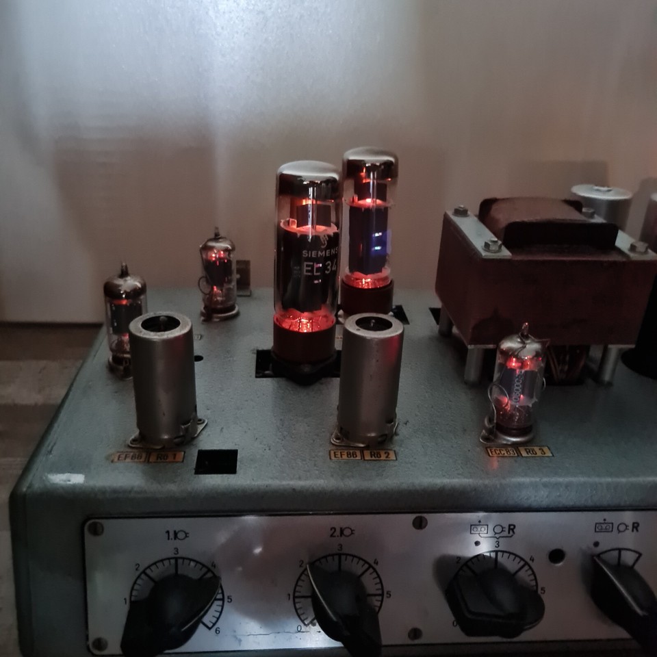 Telefunken ELA V 306/1 Röhrenverstärker EL34 ECC83 EF86 Siemens Amp ...