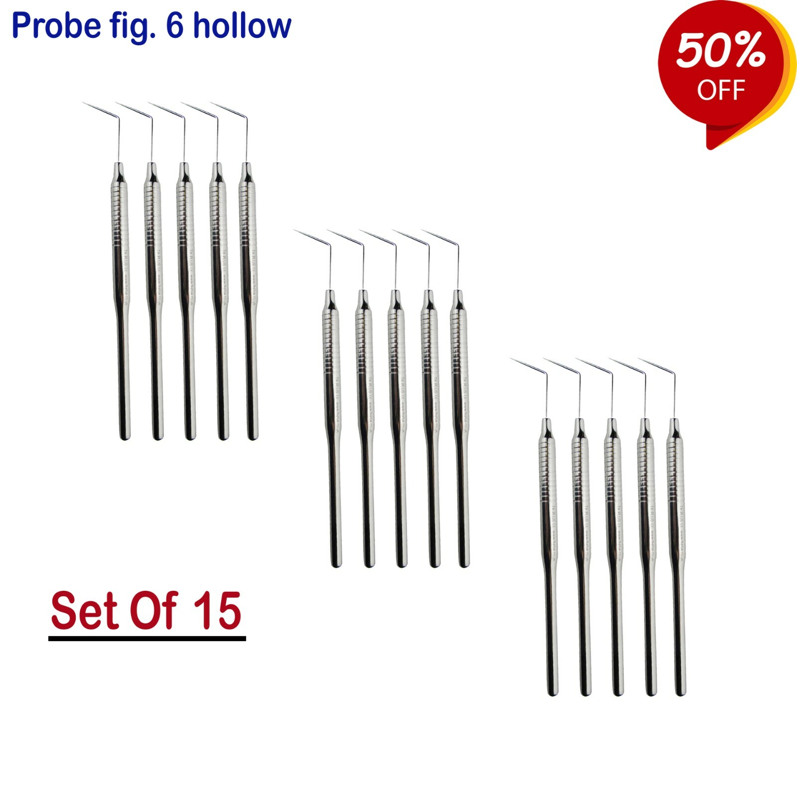 Dental Explorer # 6 Hollow Tooth Tarter Plaque Cavity Remover Probes ...