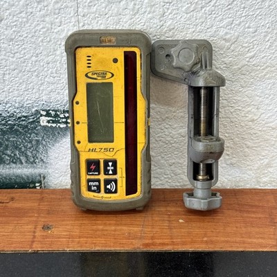 Spectra Precision laser receiver HL-750 with bracket | eBay