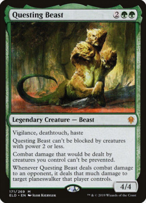 mtg magic questing beast FRENCH vf fr bete de quete bête quête throne ...