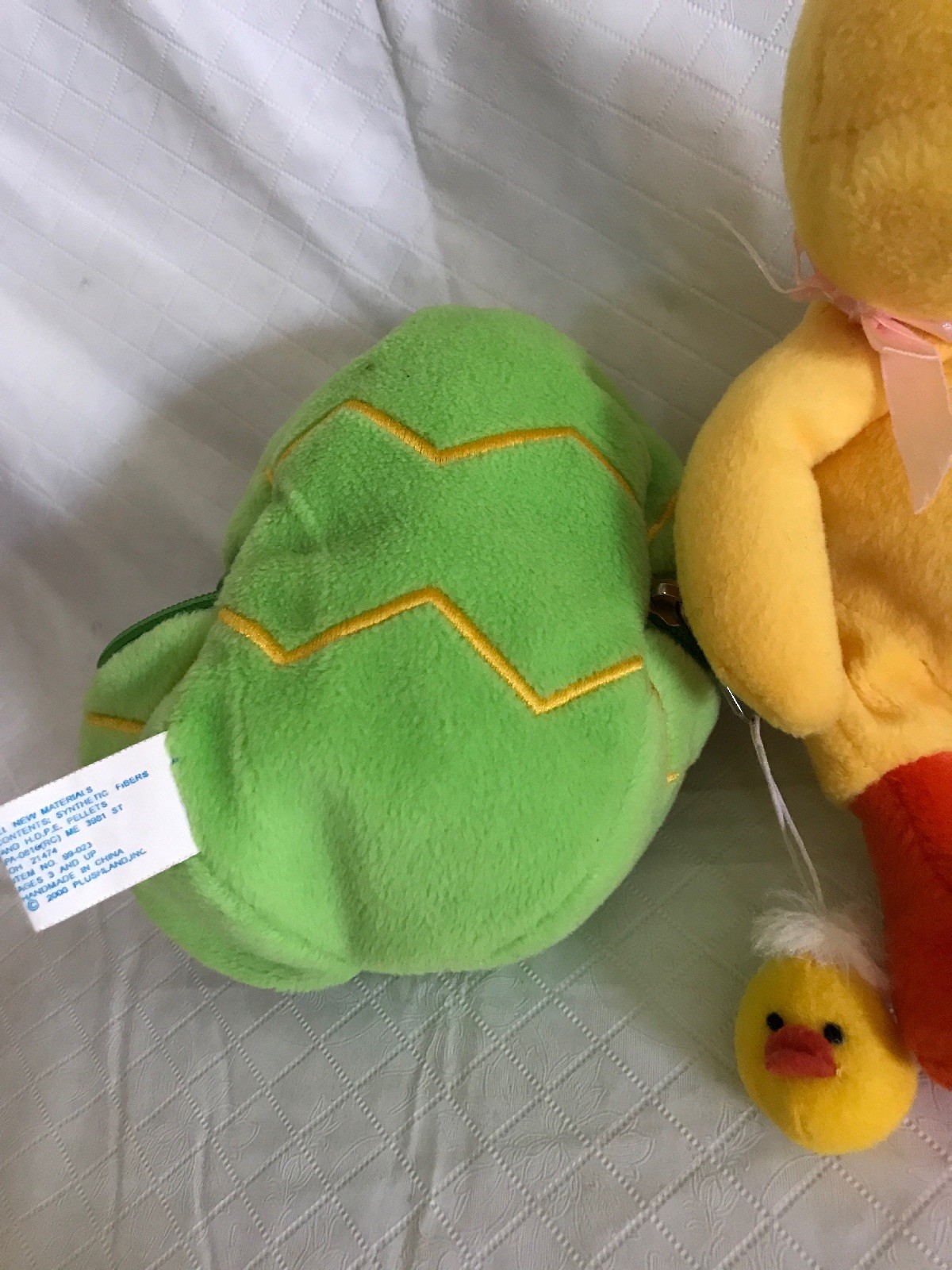 Good Stuff Plush Green Easter Egg Unzips Removable Chick Plush Beanie ...