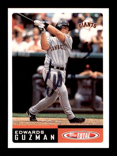 2002 Topps Total - Edwards Guzman - On Card Autograph | eBay