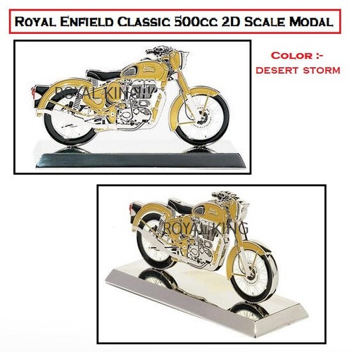 Royal Enfield Classic 500cc "2D Scale Model" Desert Storm | eBay