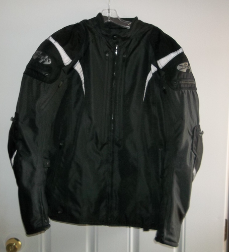 Joe Rocket Men’s Padded Motorcycle Jacket ~Size Tall Large~Black w/zip ...