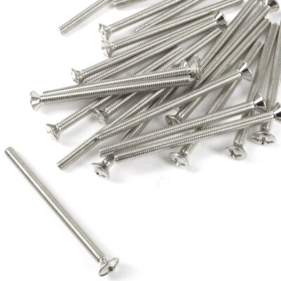 25x LONG 50mm ELECTRICAL SOCKET SCREWS Fitting Light Switch Wall Plug ...