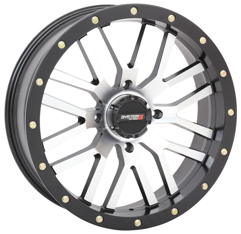 Kit 4 AMS M1 Evil Tires 32x10-14 on System 3 ST-3 Machined Wheels 550 ...