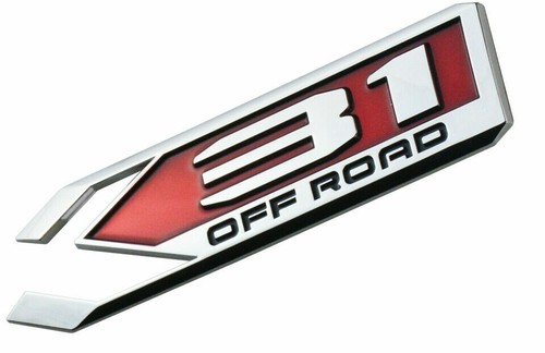 2x 1919-2022 X31 Off Road Badge ABS Emblems 3D Fit for Sierra (Chrome ...