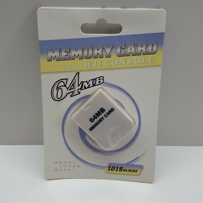 Brand New 64MB (1019 Blocks) Memory Card for Nintendo Gamecube & Wii ...