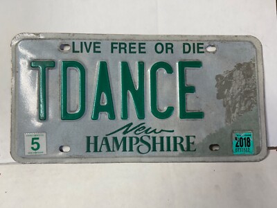 Vintage 2018 New Hampshire Vanity License Plate | eBay