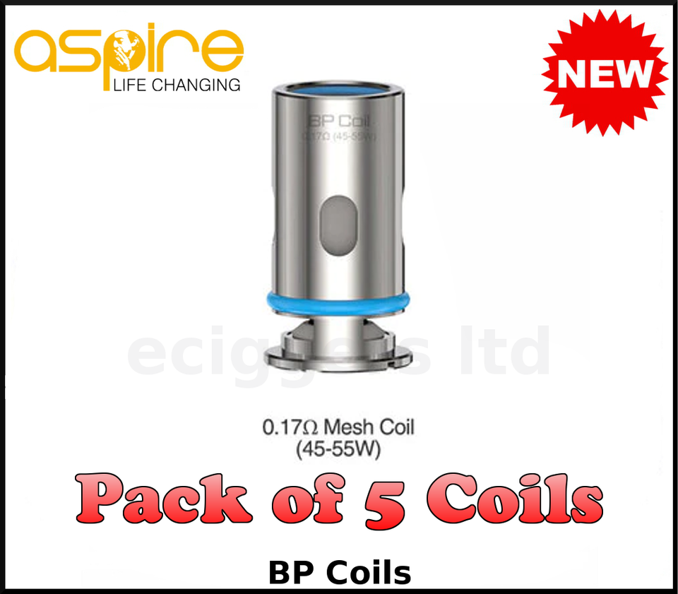 Aspire BP Replacement Coils BP60 BP80 Coils - 5 Pack - 100% Authentic ...