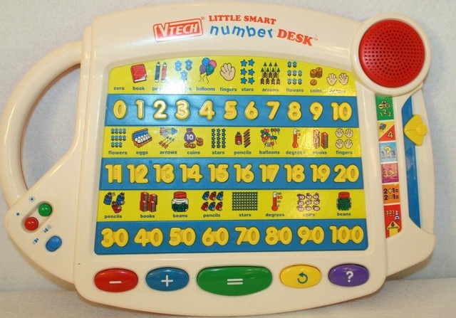 VTECH Little Smart NUMBER Desk Talking Electronic Learning Toy VTG ...