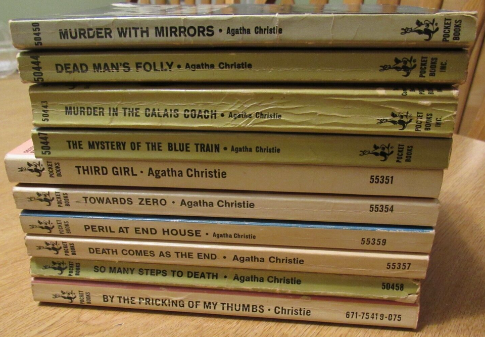 Vintage Agatha Christie Pocket Paperbacks Lot of 10 from 1960s | eBay