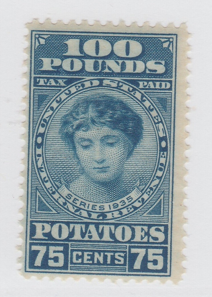 USA Potato Tax fiscal revenue stamp n54d | eBay