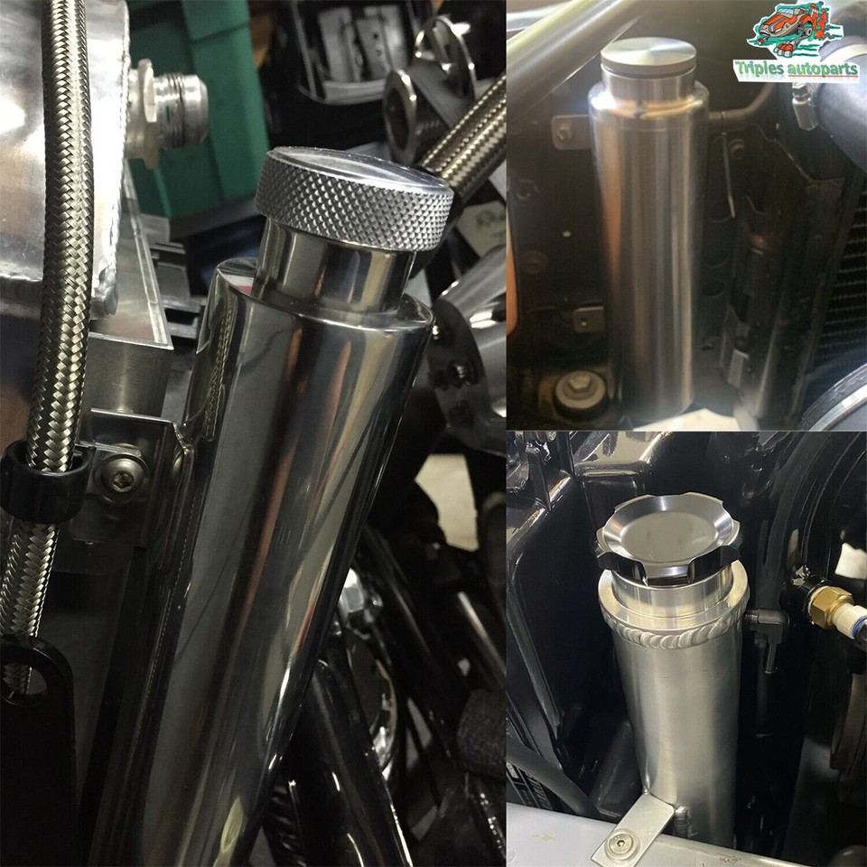 New Radiator Coolant Overflow Catch Puke Tank 3"x9" 32OZ Silver ...