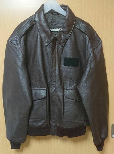 A-2 Flight Jacket Genuine Leather Brown size XL-/Japan FedEx | eBay