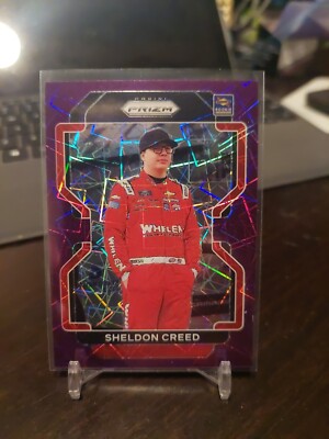 2022 Prizm Racing Sheldon Creed Purple Velocity Prizm /199 RC | eBay