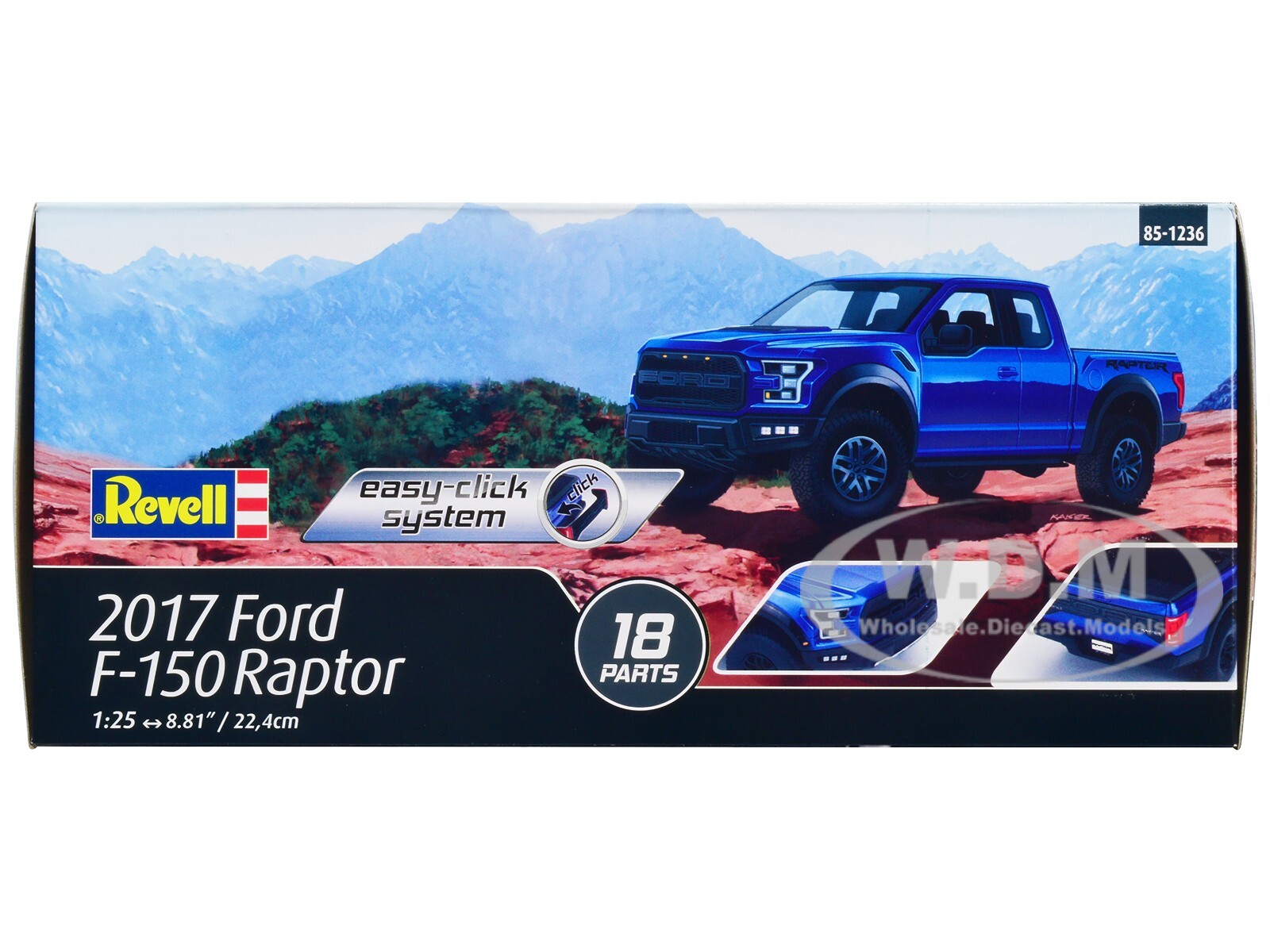 LEVEL 2 EASY-CLICK MODEL KIT 2017 FORD F-150 RAPTOR PICKUP 1/25 REVELL ...