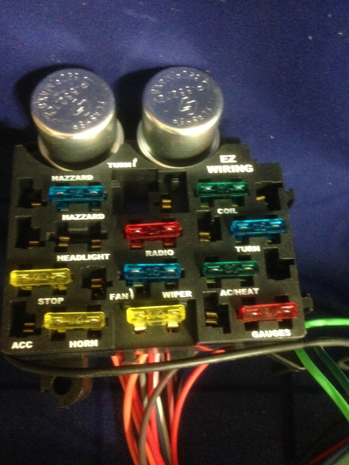 12 Circuit EZ Wiring Harness Chevy Mopar Ford Street Hot Rod with Color ...