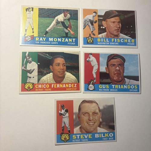 Lot of (5) 1960 Topps Baseball Cards | eBay