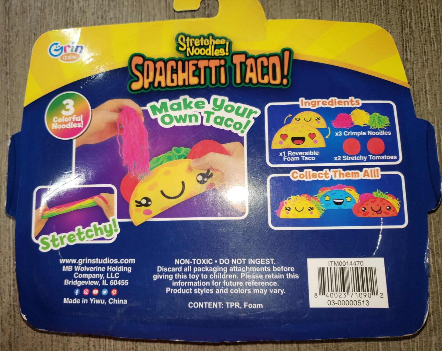 NEW SPAGHETTI TACO YELLOW STRETCHY NOODLES SENSORY FUN BOYS GIRLS ...