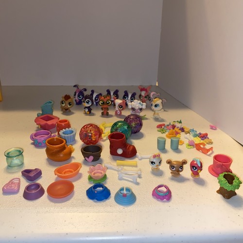 Littlest Pet Shop Lot Teeniest Tiniest Mini Tiny Teensie LPS 50+ Pieces ...