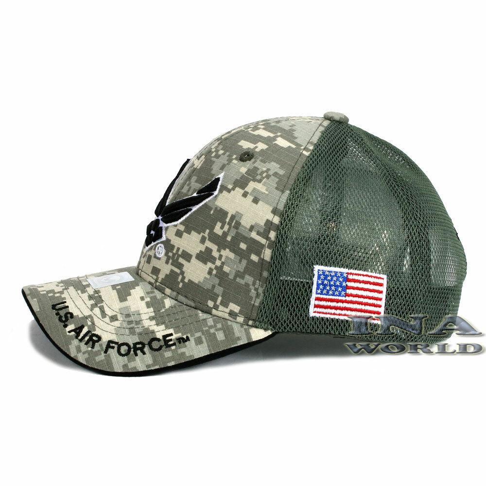U.S. AIR FORCE Hat USAF Logo Cap Official Licensed Mesh Military ...