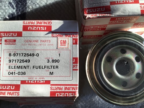 GENUINE ISUZU FUEL FILTER 8-97172549-0 LOT OF 3 | eBay
