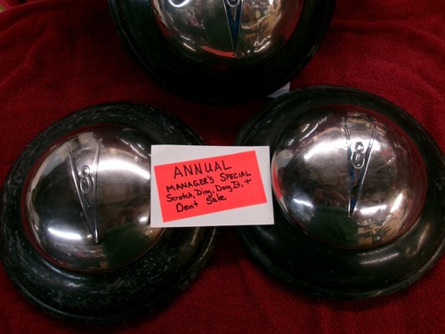1939 Ford V8 THREE Factory OEM 12" Hub Caps. Manager's Special | eBay