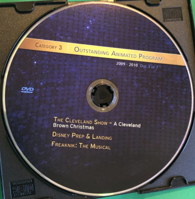 RARE 2009 ANIMATION EMMY FYC DVD THE CLEVELAND SHOW SETH MACFARLANE ...