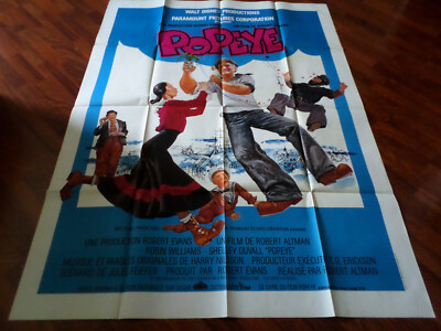 AFFICHE DISNEY / WILLIAMS / DUVALL / POPEYE / 120X160 | eBay