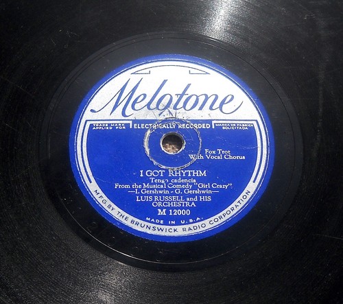 "I GOT RHYTHM" Luis Russell & His Orchestra Melotone M 12000 V++ 1930 ...