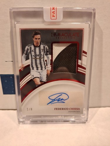2022-23 Panini Immaculate Federico Chiesa Ruby Memorabilia Auto 1/8 ...