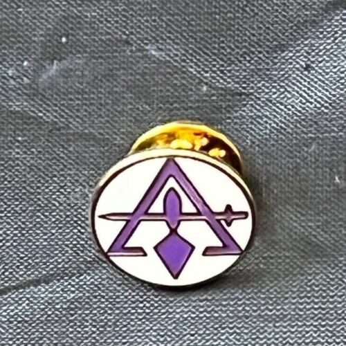 York Rite Council Purple Lapel Tac Pin Masonic Freemason Fraternity NEW ...