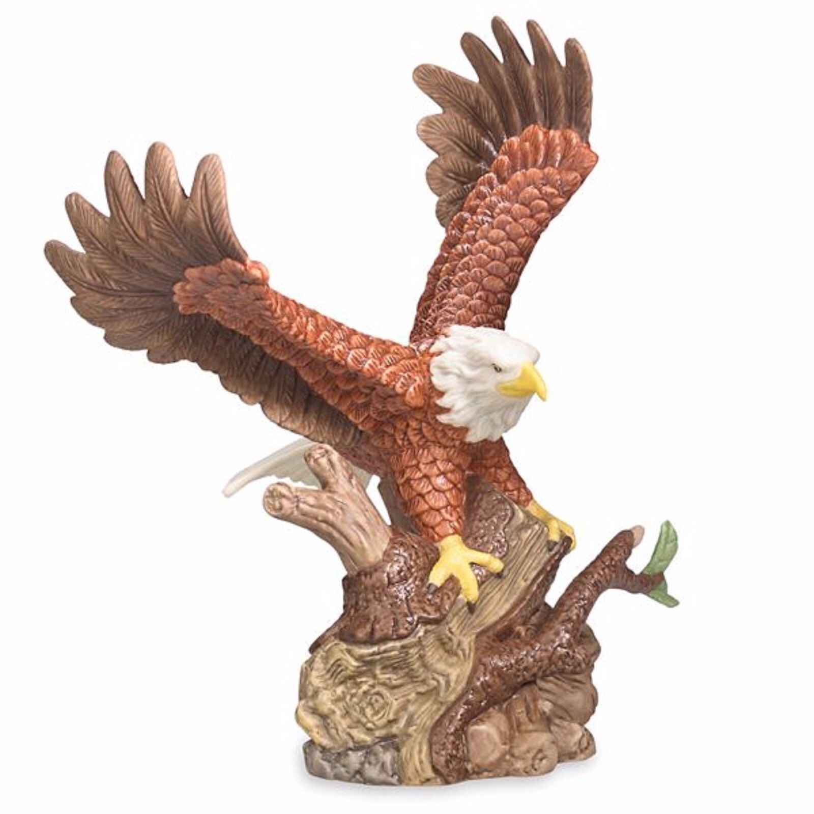 Lenox American Bald Eagle Bird Figurine Hand Painted Porcelain Wings ...