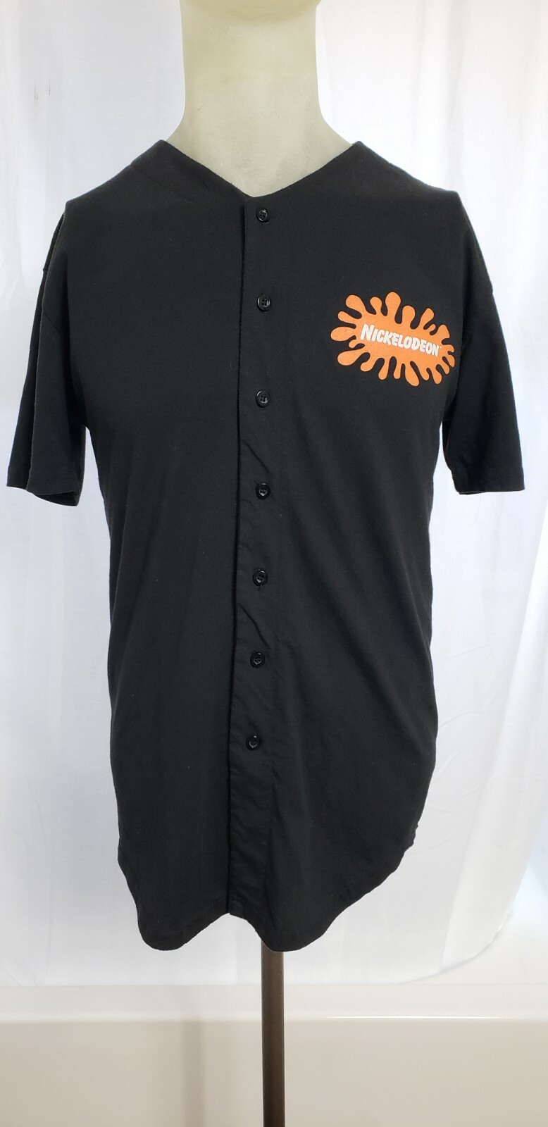 Nickelodeon Men's 2017 Mash Up Graphic Button Down Me… - Gem