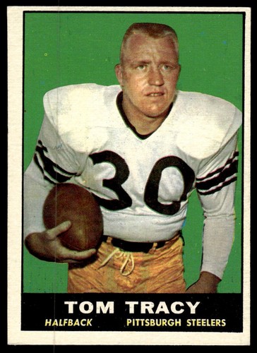 1961 Topps Tom Tracy : : Pittsburgh Steelers #106 | eBay
