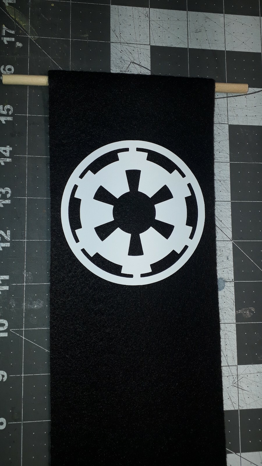 Star Wars Imperial Banner Black and White | eBay