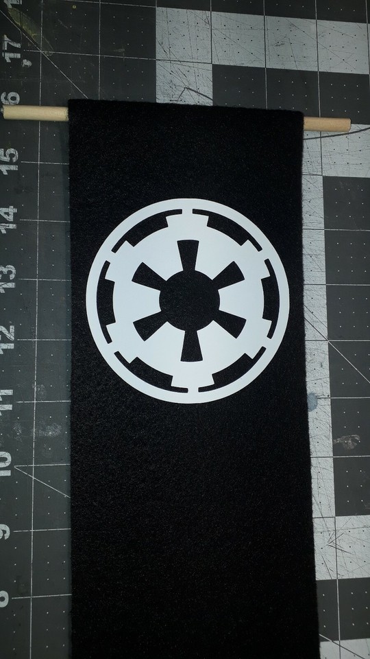 Star Wars Imperial Banner Black and White | eBay