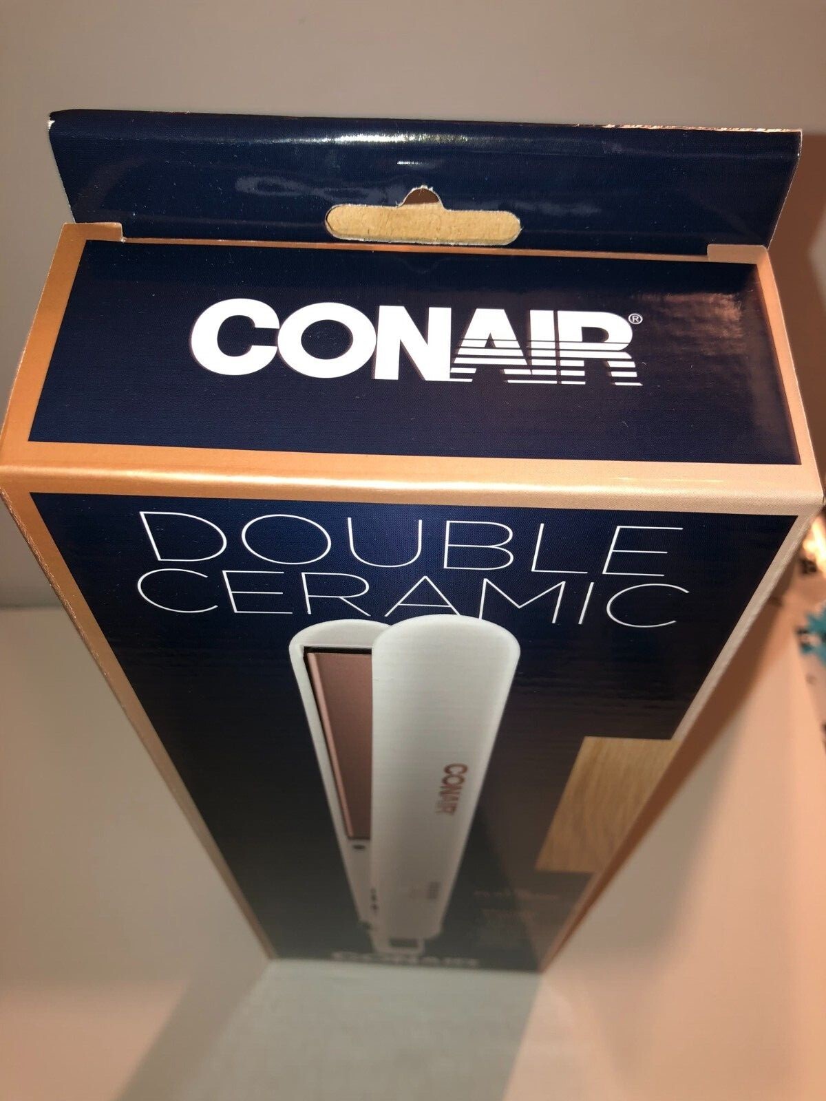 Conair Double Ceramic Flat Iron, 1 Inch, White/Rose Gold | eBay
