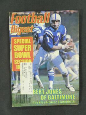 1978 Football Digest NFL February Bert Jones Baltimore Colts | eBay