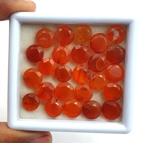 102 CT Natural Carnelian Round Cut Loose Gemstone Lot 32 Pcs 10 MM | eBay