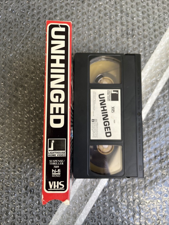 Unhinged Vhs 1982 Slasher Horror Don Gronquist Lighthouse Video | eBay