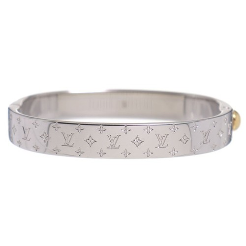 discount! Louis Vuitton 5 25 M00249 Cuff Nanogram Bracelet Monogram ...