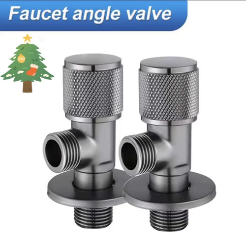 4 Point Brass Faucet Inlet Valve G1/2 Triangle Water Stop Valve UK ...