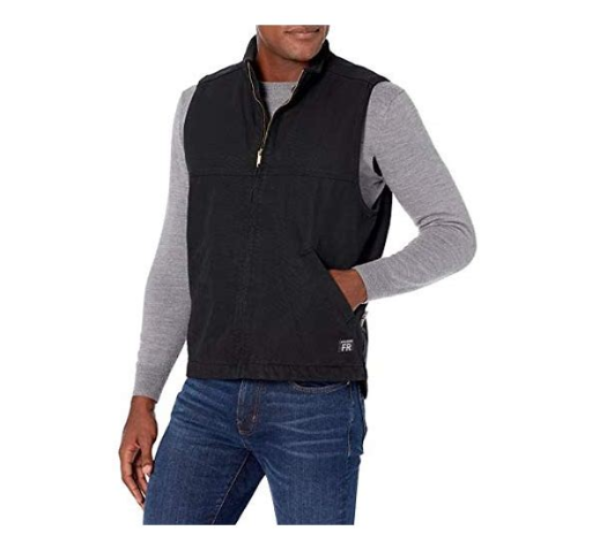 Wolverine Vests: W1207560 003 Black FR Canvas Vest | eBay