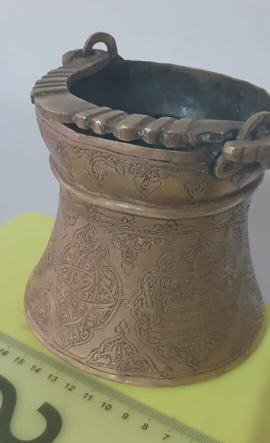 Islamic Copper jug Antique Brass Arabic Hand Vintage Old Engraved ...