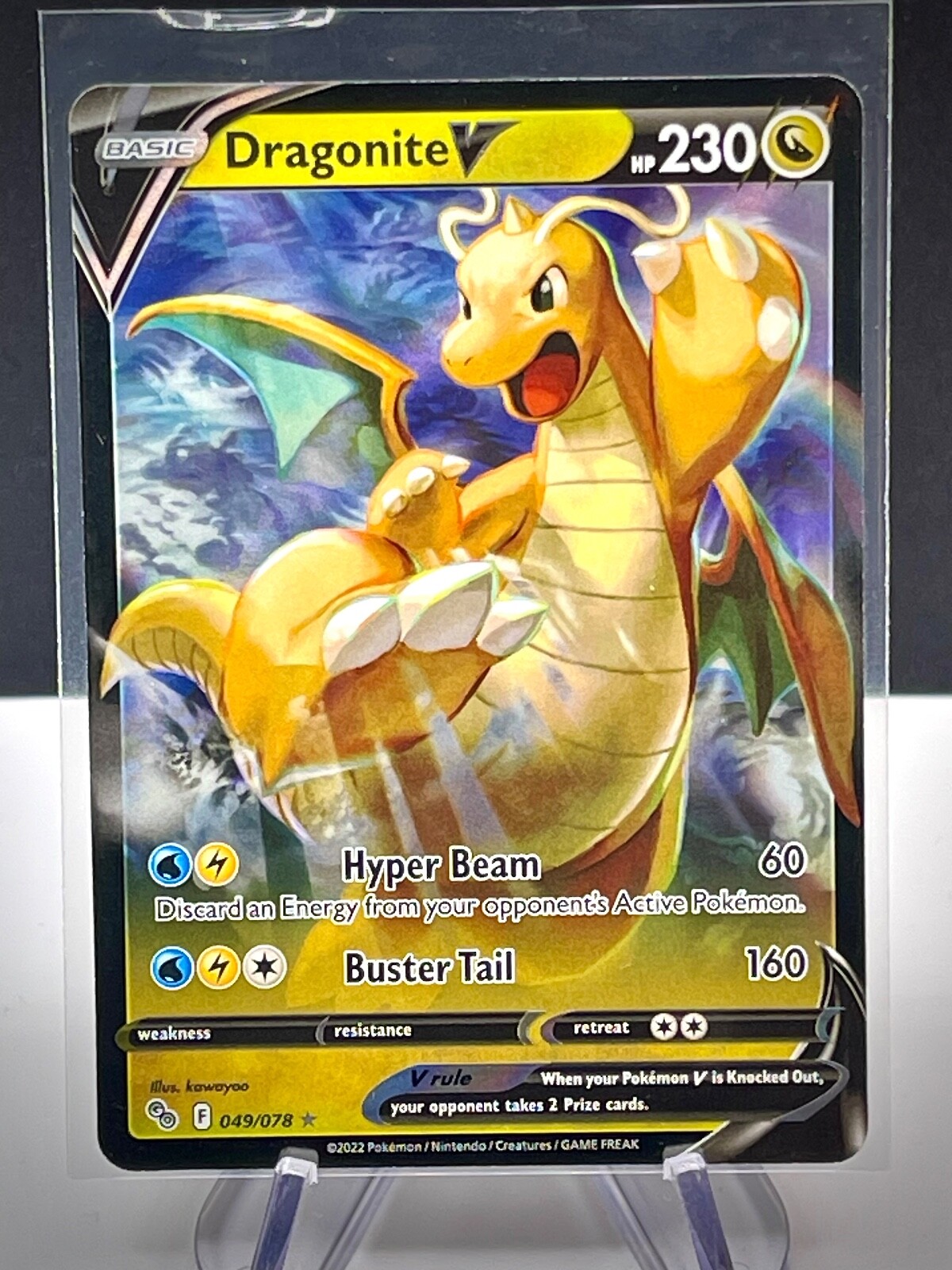 Pokémon TCG Dragonite V Pokemon GO 049/078 Holo Ultra Rare | eBay