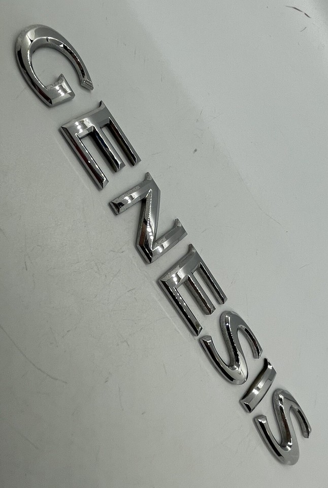 2009 - 2014 HYUNDAI GENESIS CHROME REAR TRUNK DECK LID EMBLEM LOGO ...